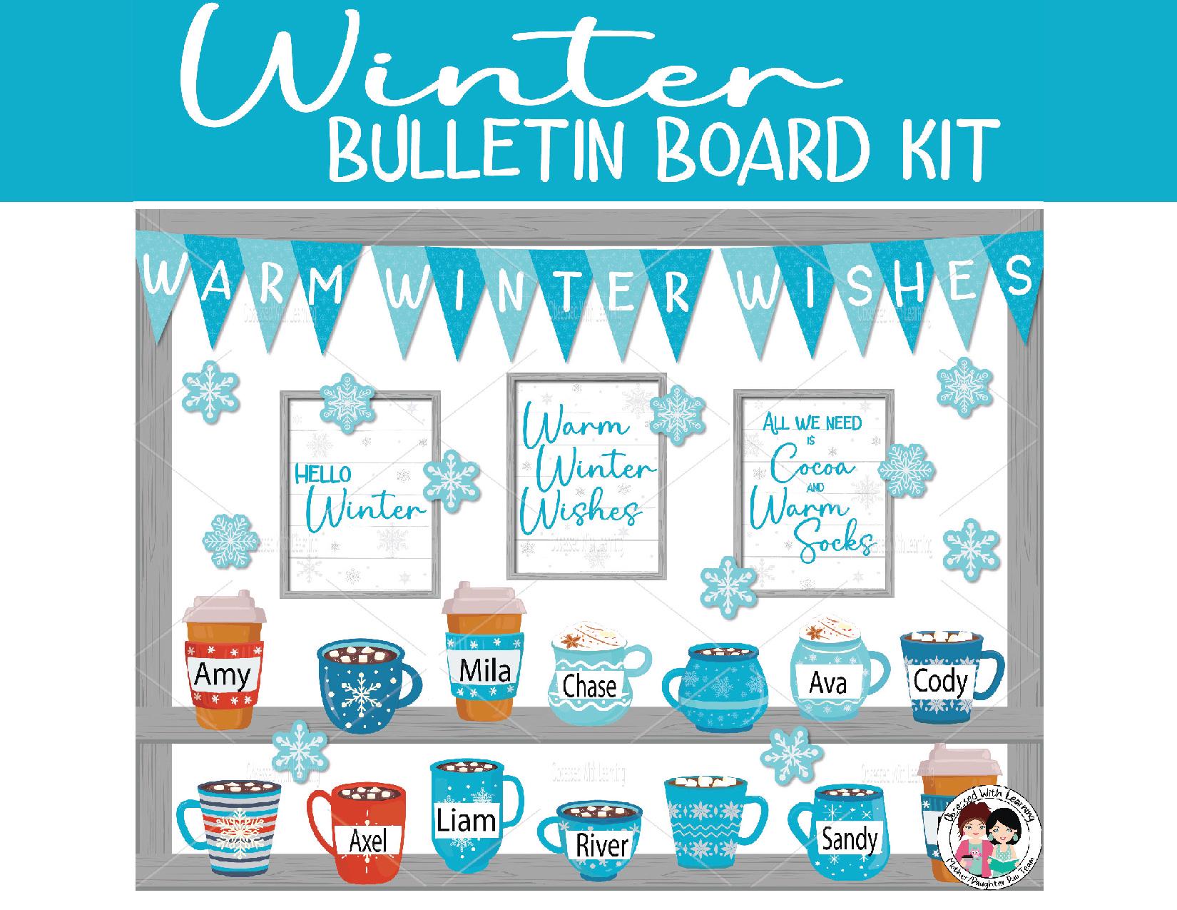 Let It Snow Décor, I Smell Snow, Hello Winter Bulletin Board Kit ...