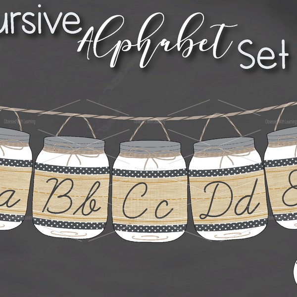 Cursive Alphabet - Etsy