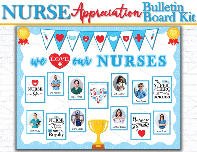 Nurse Appreciation Bulletin Board Kit Bulletin Board Border - Etsy New ...