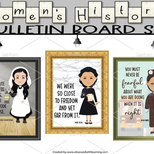 Womens History Month, Bulletin Board Kit, Amanda Gorman, Malala ...