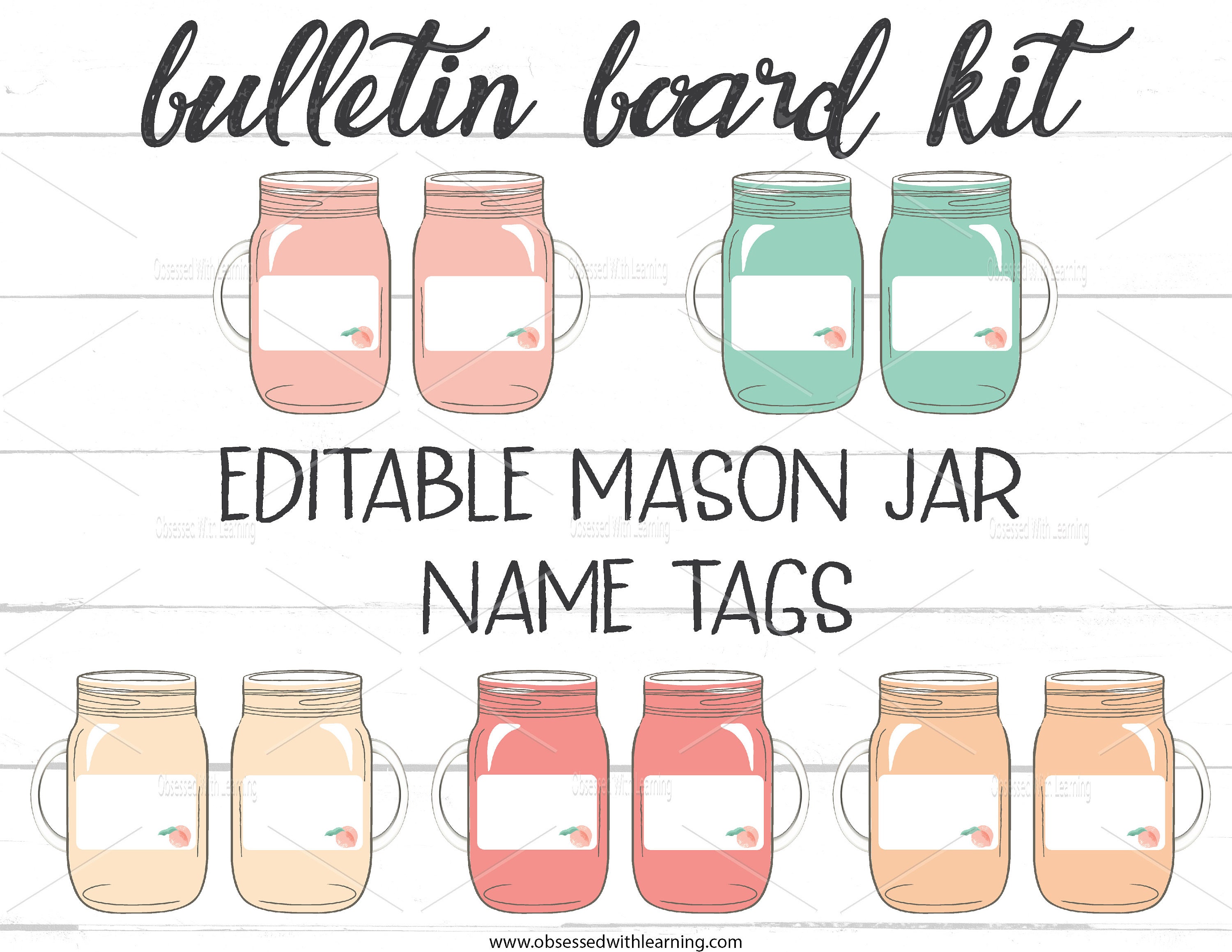 Sweet as a Peach Farmhouse Classroom Décor Bulletin Board - Etsy