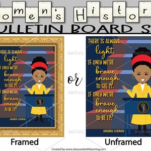 Womens History Month, Bulletin Board Kit, Amanda Gorman, Malala ...