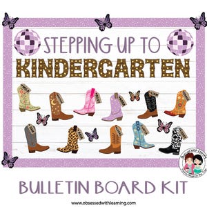 Western Classroom, Boho Western Cowgirl Boots Bulletin Board Kit, Disco ...
