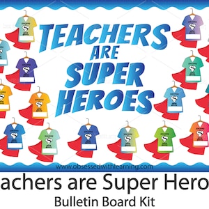 Super Hero Teacher, Superhero Teacher, Bulletin Board Kit, Teacher ...
