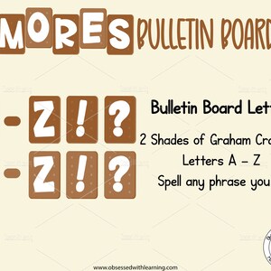 Camping Theme Bulletin Board Kit, Smores Classroom Bulletin Board Set ...