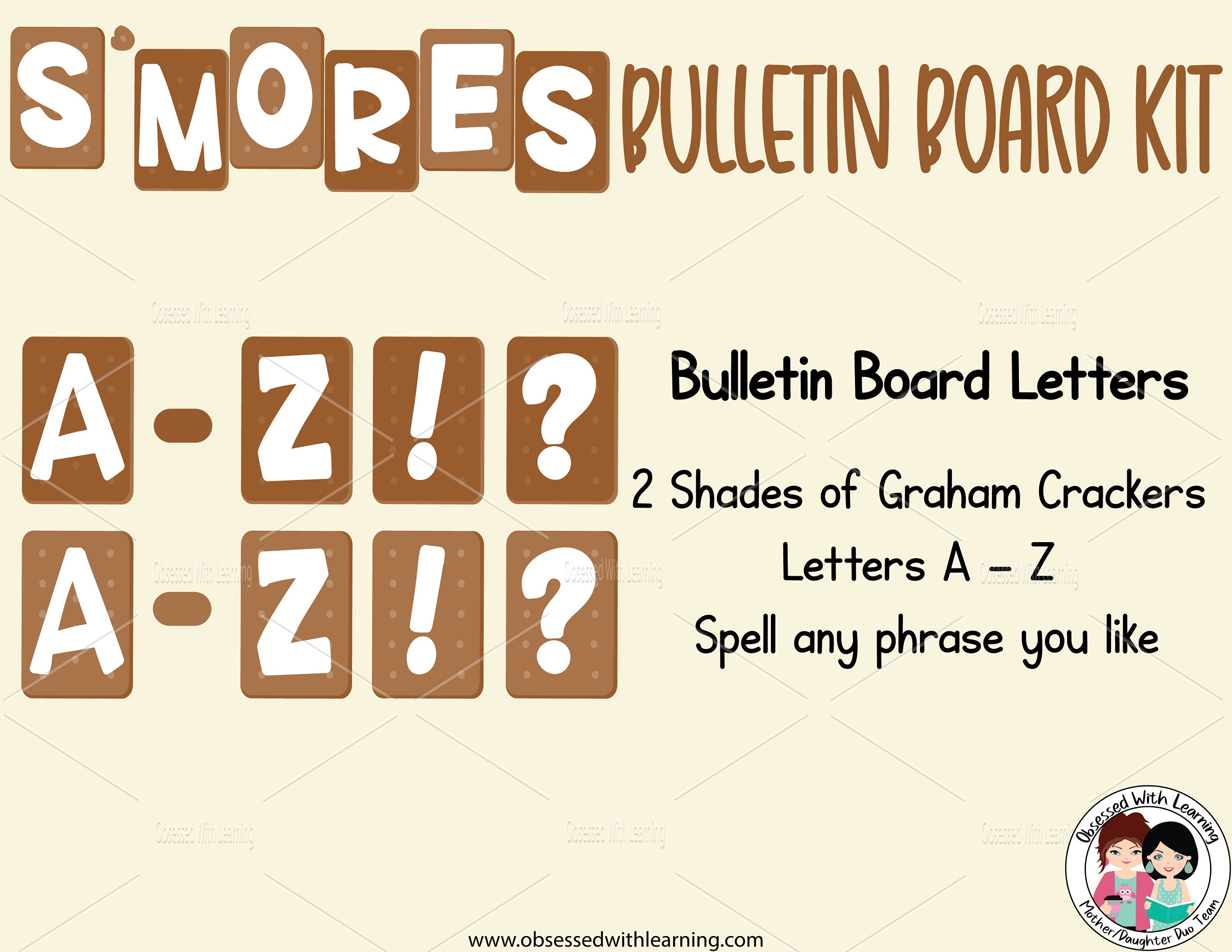 Camping Theme Bulletin Board Kit Smores Bulletin Board Kit - Etsy UK