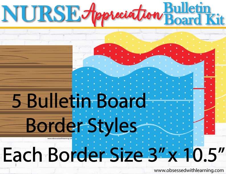 Nurse Appreciation Bulletin Board Kit Bulletin Board Border - Etsy