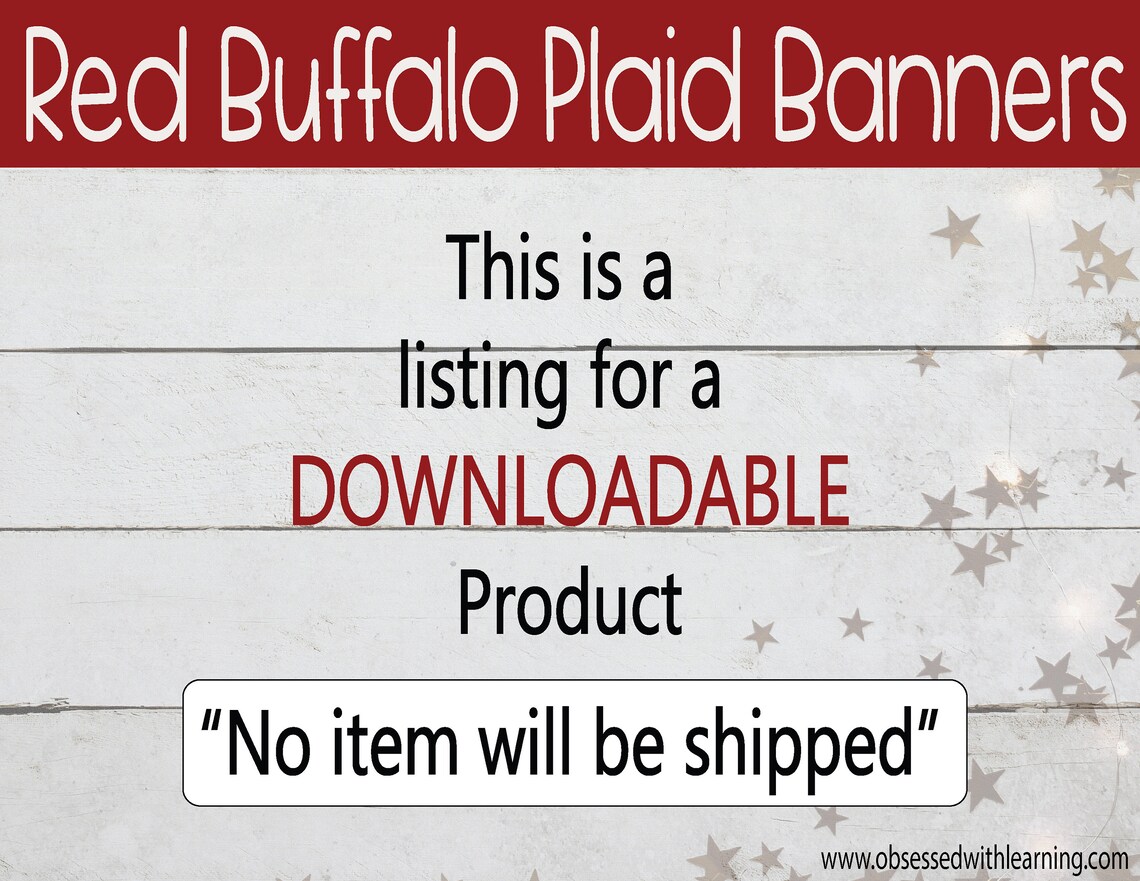Buffalo Plaid Christmas Décor, Merry Christmas Bunting, Red Buffalo ...