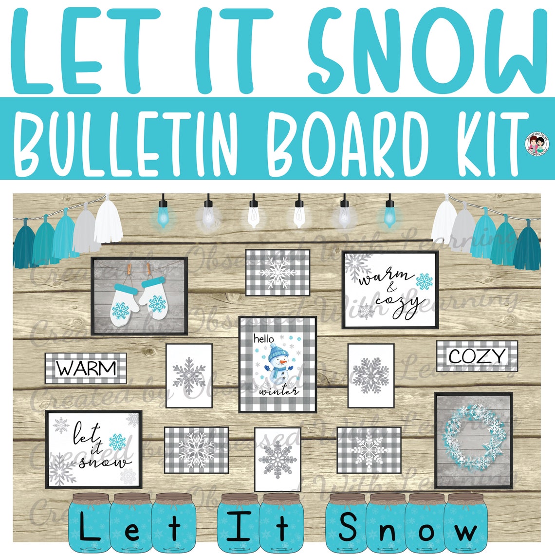 Let it snow bulletin board - villagefeti