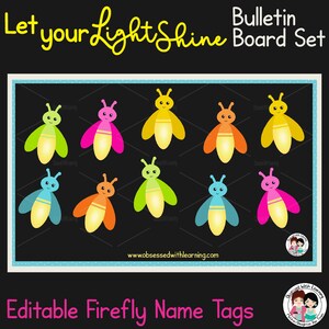 Let Your Light Shine, Matthew 5:16, Editable Name Tags, Classroom ...