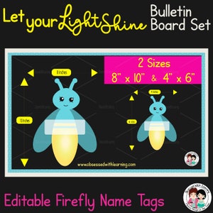 Let Your Light Shine, Matthew 5:16, Editable Name Tags, Classroom ...