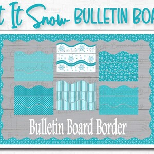 Let It Snow Décor, Let It Snow Bulletin Board, Farmhouse Décor Bulletin ...