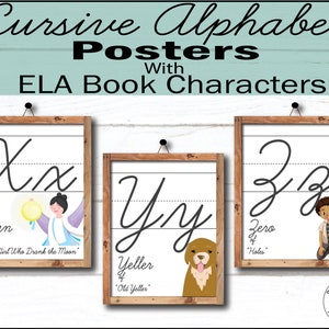 Farmhouse Cursive Alphabet Posters for Classroom Decoration - Etsy