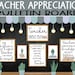 Teacher Appreciation Poster Kit for Classroom Bulletin Board Kit Coffee ...