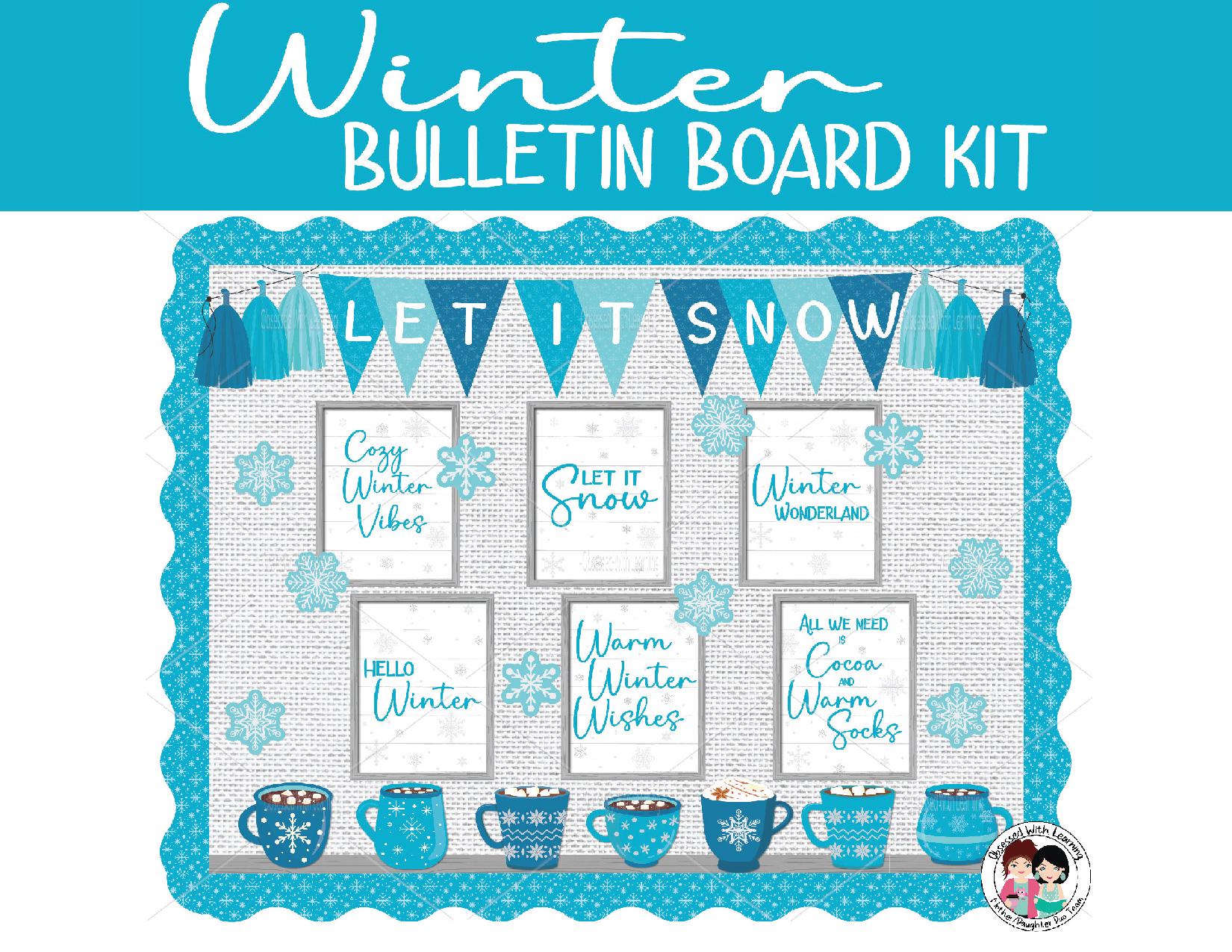 Let It Snow Décor, I Smell Snow, Hello Winter Bulletin Board Kit ...