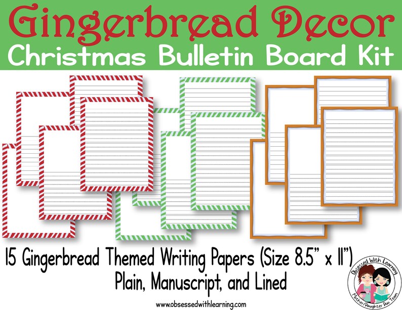 Christmas Bulletin Board Gingerbread Décor Farmhouse - Etsy