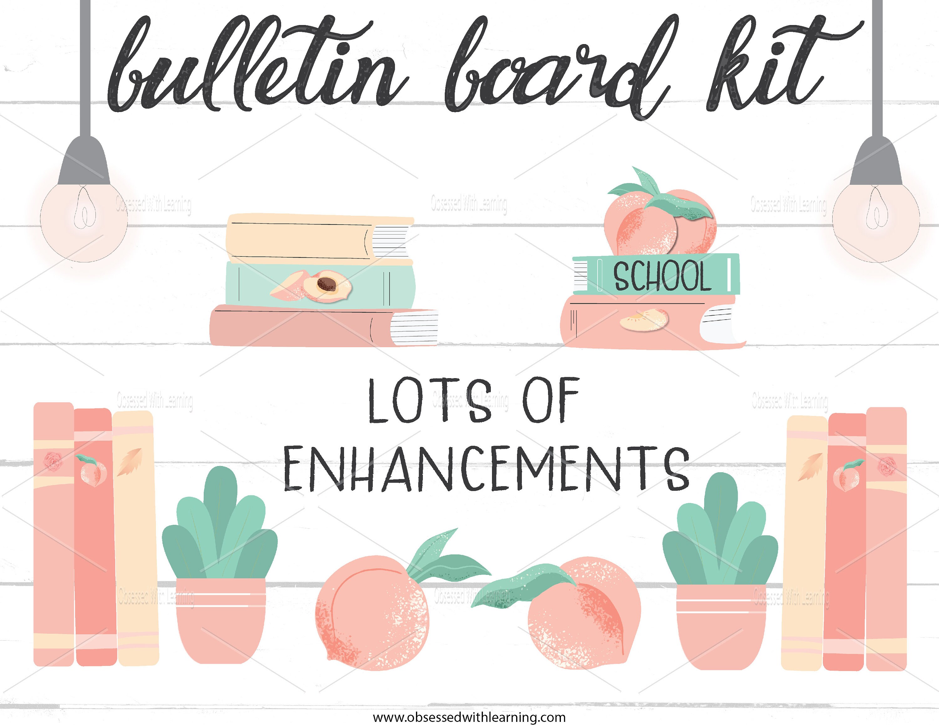 Sweet as a Peach Farmhouse Classroom Décor Bulletin Board - Etsy