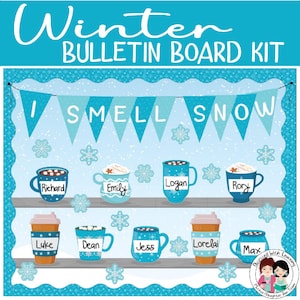 Let It Snow Décor, I Smell Snow, Hello Winter Bulletin Board Kit ...