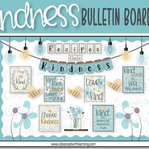 Classroom Kindness Quotes Bulletin Board Kit, Elementary Decor, Back to ...