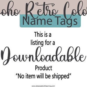 Boho Editable Student Name Tags and Classroom School Supply Labels - Etsy