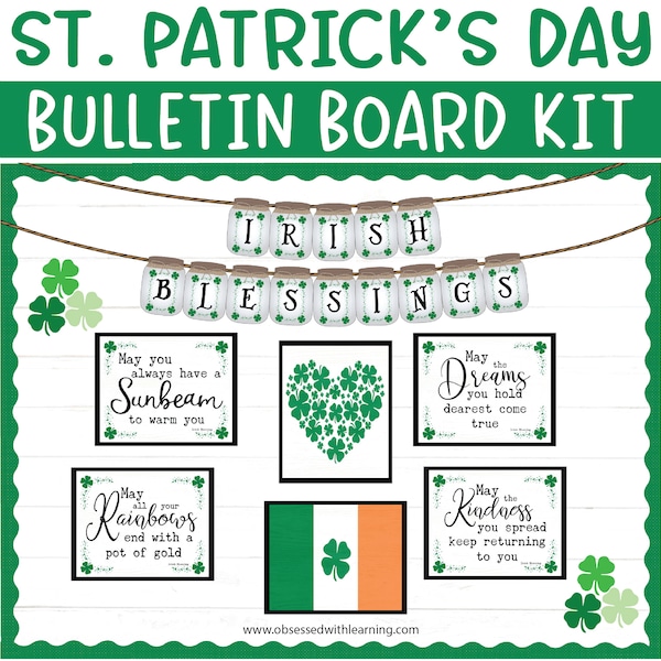St Patricks Bulletin - Etsy