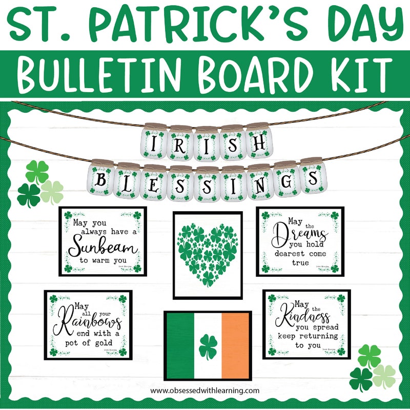 St Patricks Bulletin - Etsy