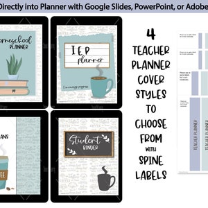 Teacher Planner 2023-2024 Coffee Shop Decor Digital Teacher - Etsy