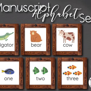 Alphabet Wall Cards Farmhouse Classroom Classroom Posters - Etsy