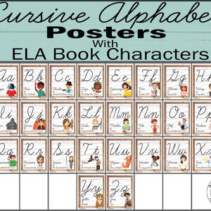 Farmhouse Cursive Alphabet Posters for Classroom Decoration - Etsy