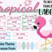 Tropical Teacher Toolbox Labels for School Supply Organization and ...