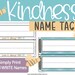 Student Name Tags Editable School Supplies Classroom Decor With ...