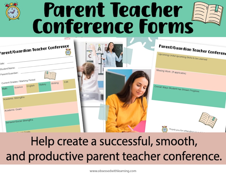 EDITABLE Parent Teacher Conference Forms EDITABLE Classroom - Etsy