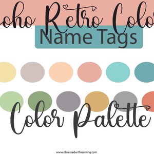 Boho Editable Student Name Tags and Classroom School Supply Labels - Etsy