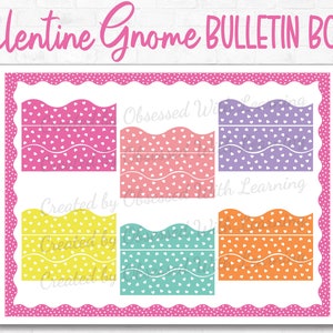 Valentine Gnome Bulletin Board, Valentine Bulletin Board Kit, Kindness ...