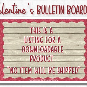 Valentine Bulletin Board, Farmhouse Classroom Valentine Bulletin Board ...