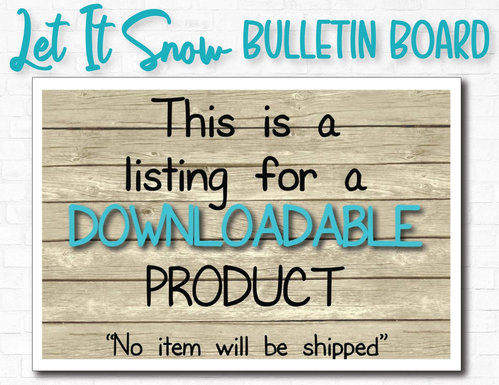 Let It Snow Décor Let It Snow Bulletin Board Farmhouse Décor - Etsy