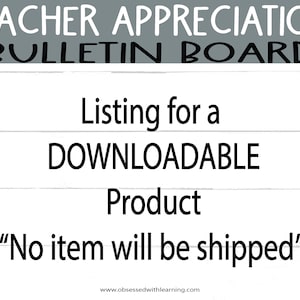 Teacher Appreciation Poster Kit for Classroom Bulletin Board Kit Coffee ...