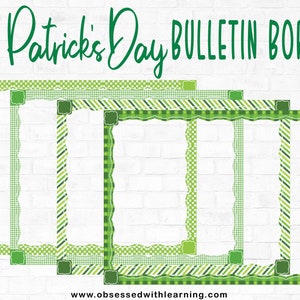St. Patrick's Day Bulletin Board Border, Printable Bulletin Board ...