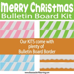 Pink Christmas Bulletin Board Kit, Candyland, Editable Reindeer Tags ...