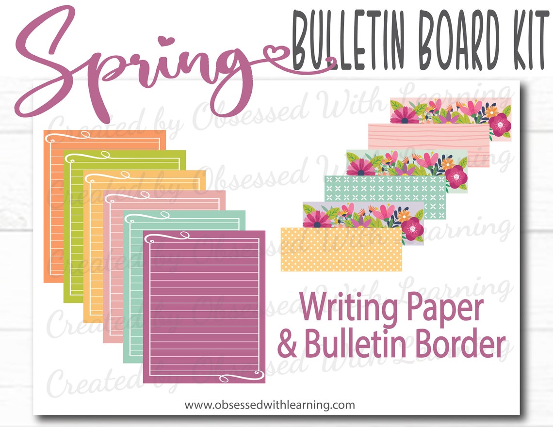 Spring Bulletin Board Teachers School Bulletin Board Spring - Etsy