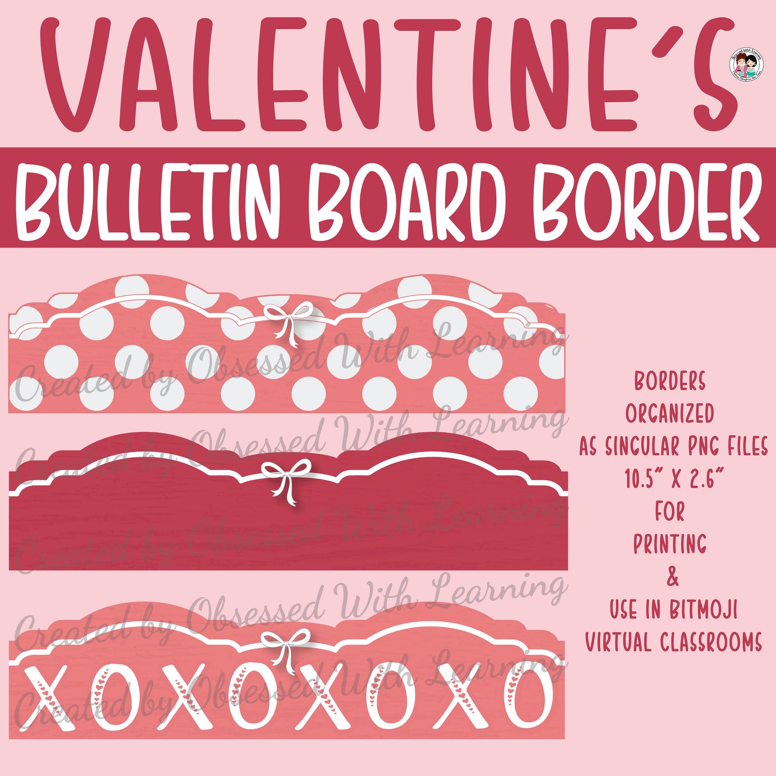 Valentine Bulletin Board Border Bulletin Board Border - Etsy