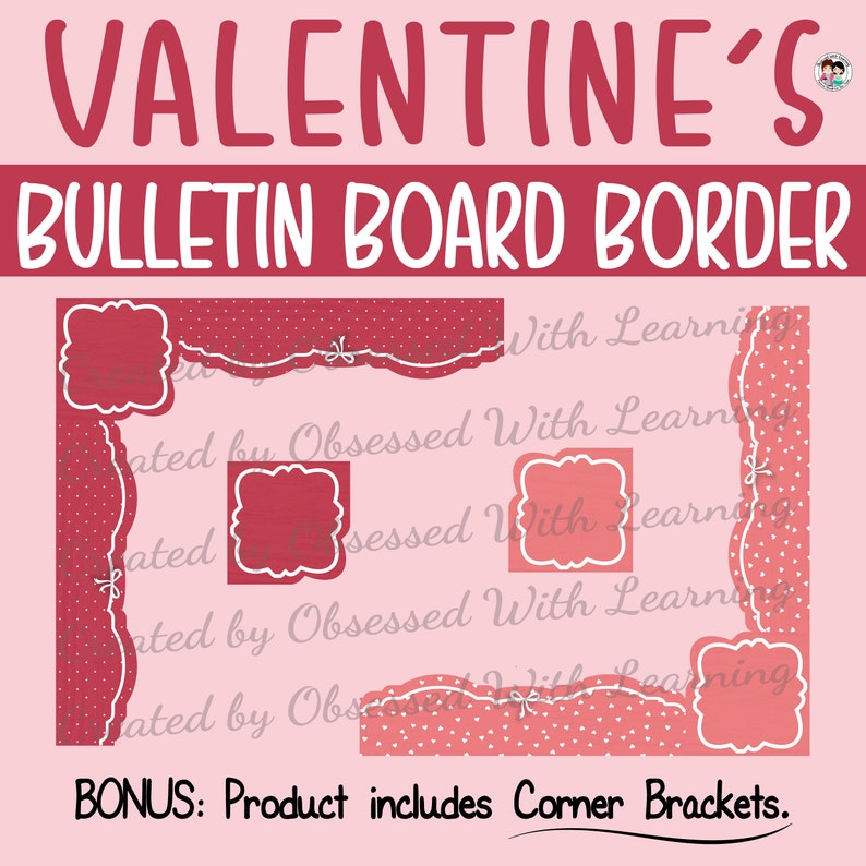 Valentine Bulletin Board Border, Bulletin Board Border, Printable ...