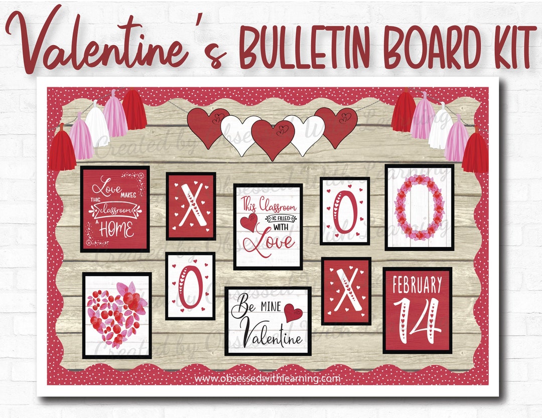 Valentine Bulletin Board, Farmhouse Classroom Valentine Bulletin Board ...