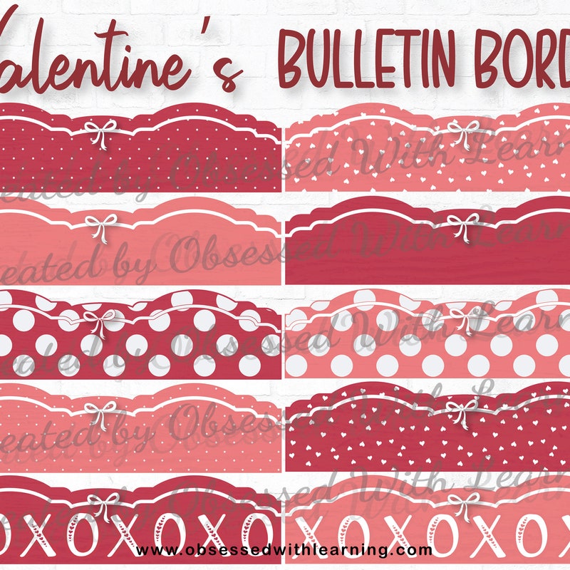 Valentines Day Borders - Etsy
