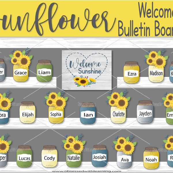 Sunflower Classroom Decor - Etsy