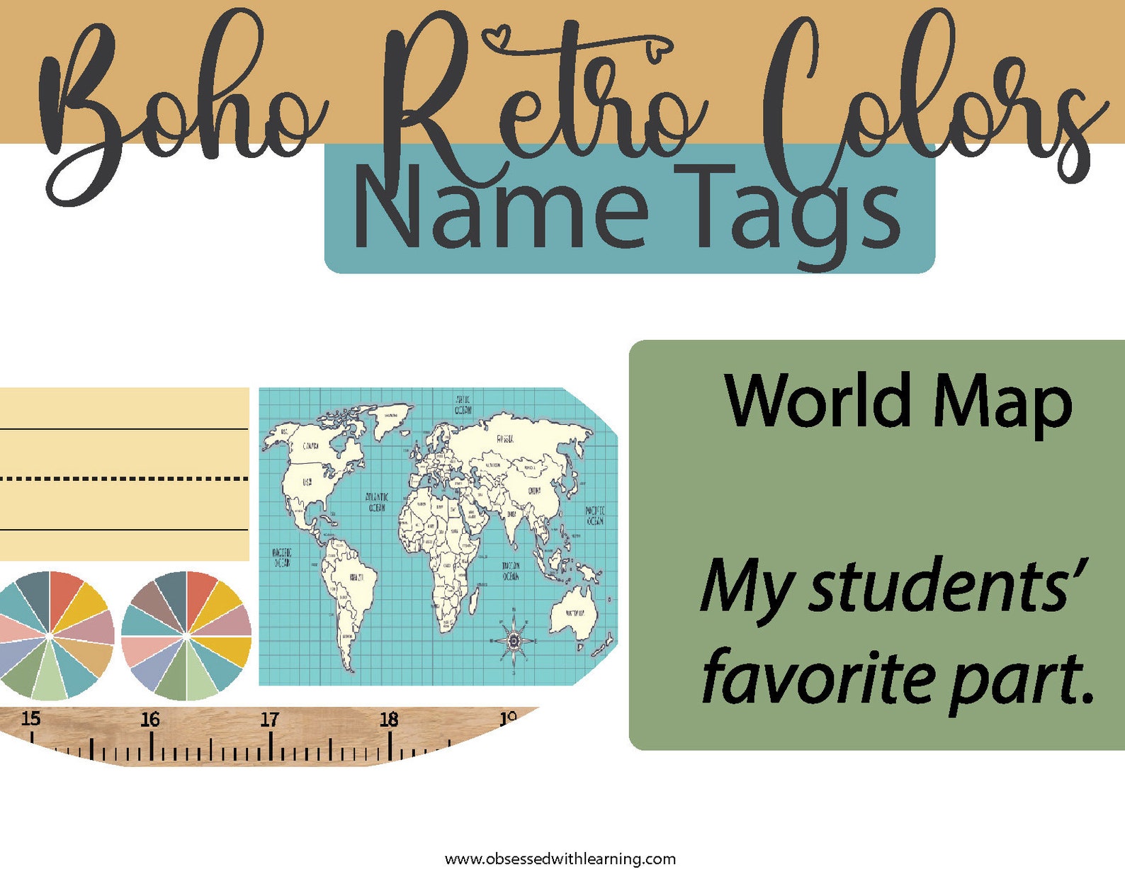 Boho Editable Student Name Tags and Classroom School Supply Labels - Etsy