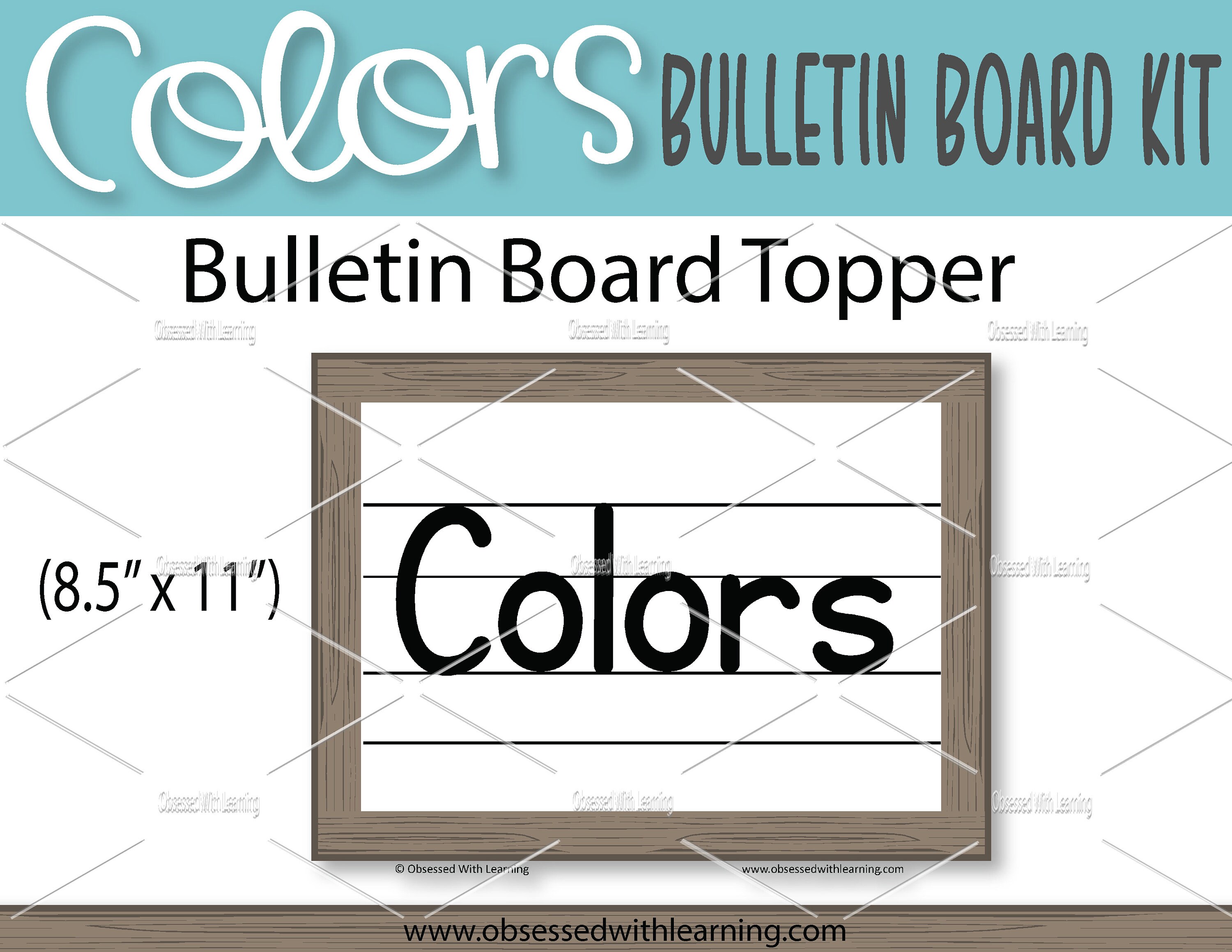Learning Colors Bulletin Board Colors Bulletin Board Décor - Etsy