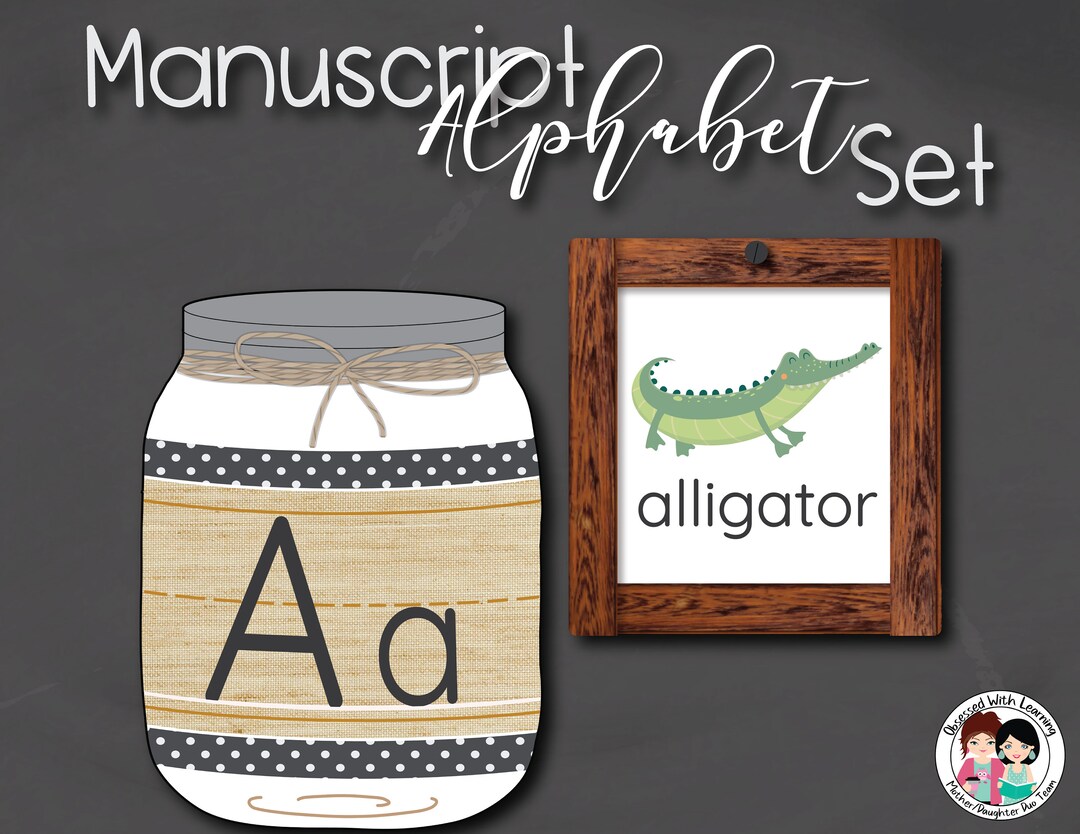 Farmhouse ABC Wall Cards for Classroom Educational Décor - Etsy