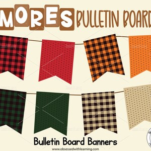 Camping Theme Bulletin Board Kit Smores Bulletin Board Kit | Etsy UK