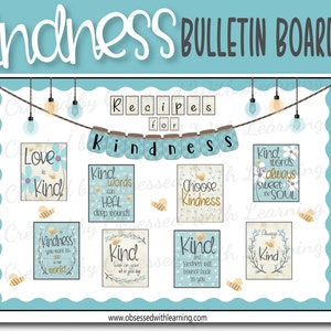 Classroom Kindness Quotes Bulletin Board Kit, Elementary Decor, Back to ...